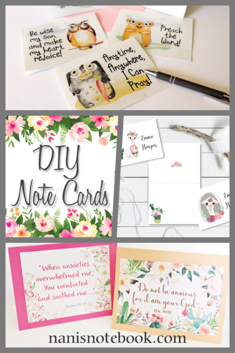 DIY Note Cards Made Easy | Nani's Notebook